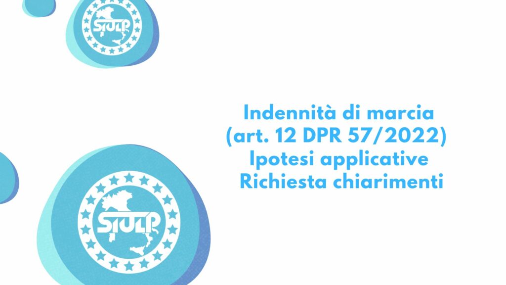 Indennità di marcia - SIULP