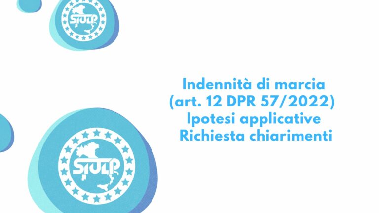 Indennità di marcia - SIULP