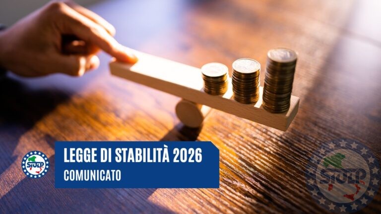 Bozza Legge di stabilità 2026. “Tanti proclami, poca sostanza e penalizzazioni” - SIULP